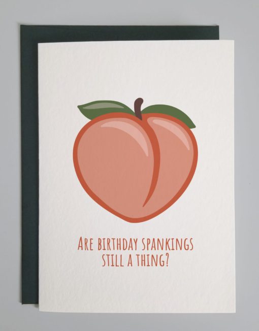 Birthday Spankings Greeting Card