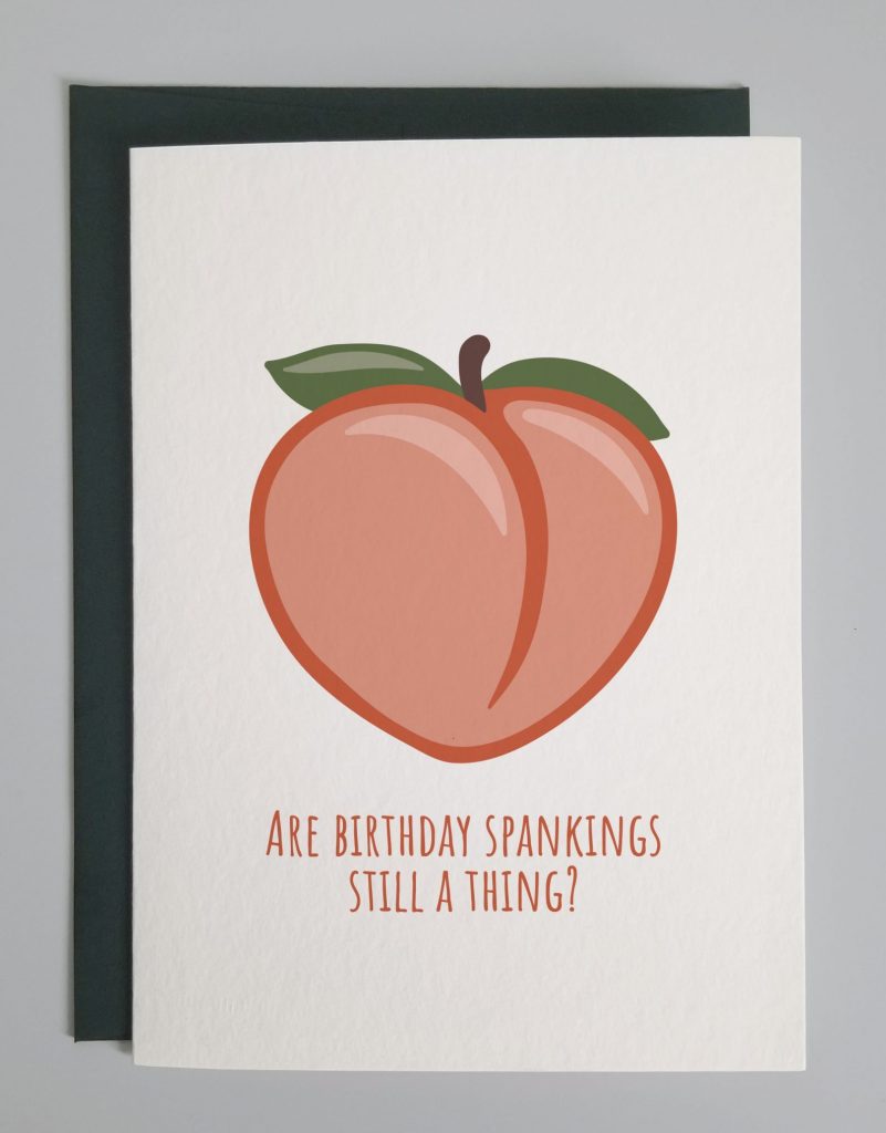 Birthday Spankings Greeting Card